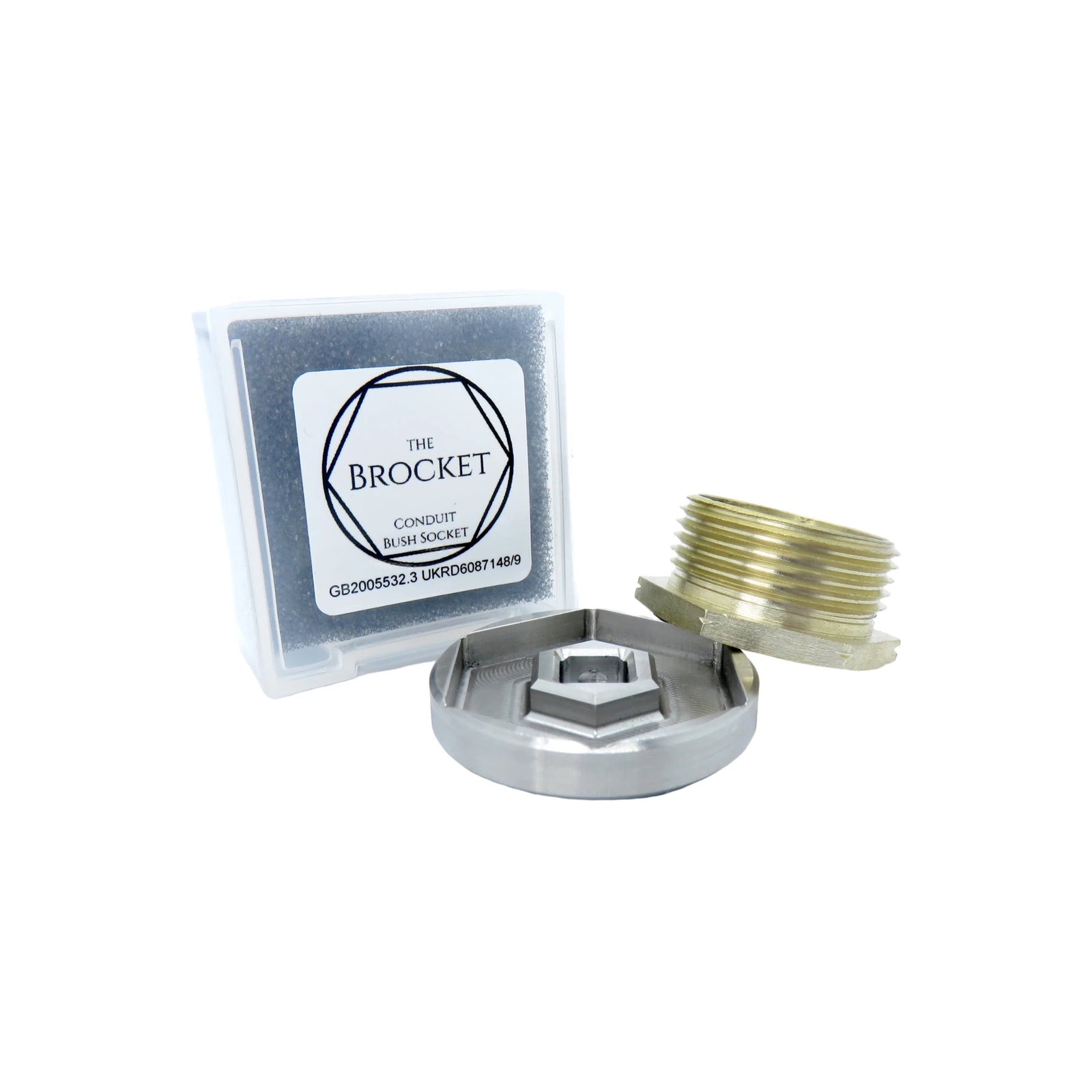 Brocket Conduit Bush Socket 25mm in Stainless Steel With 1/4" Drive